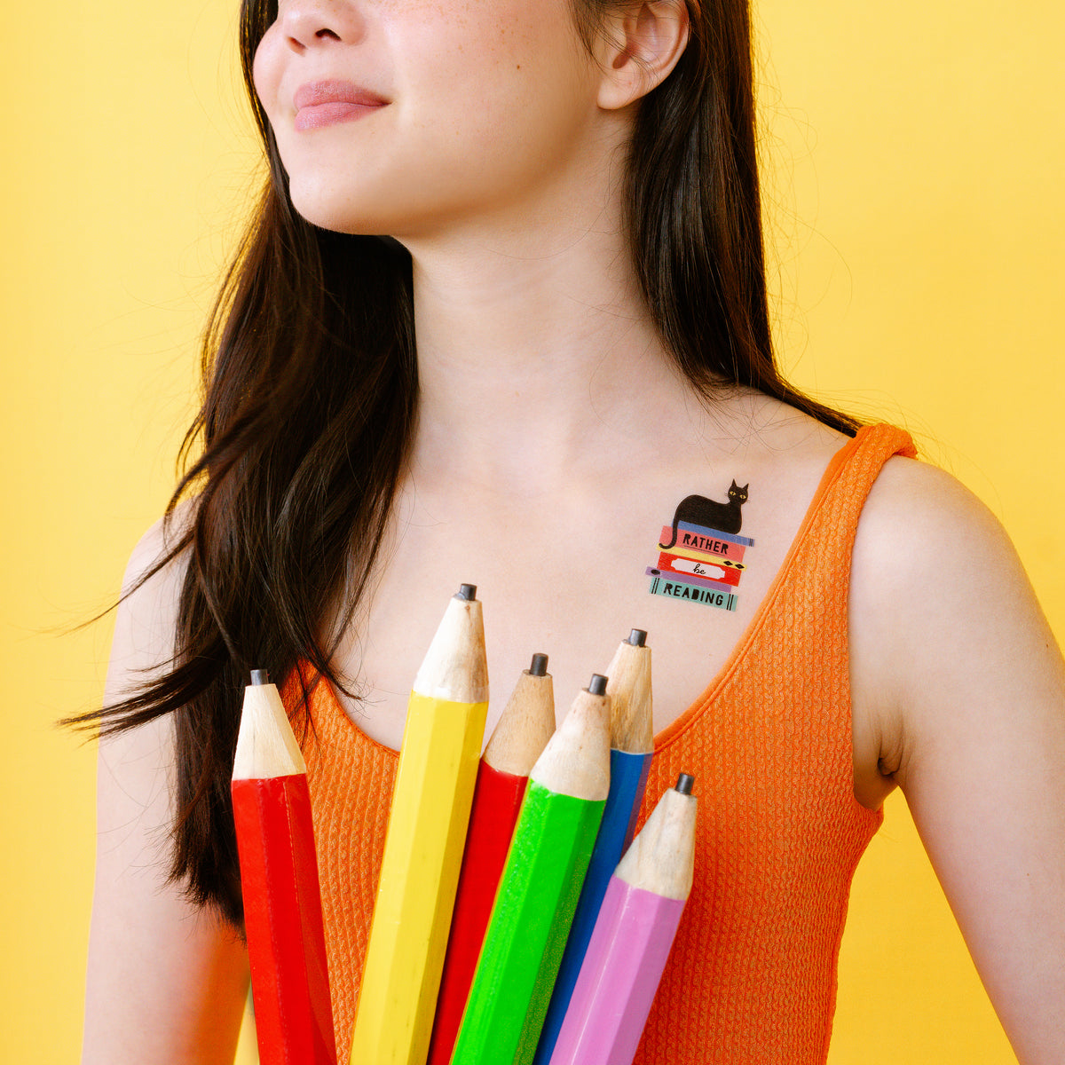 Bookworm Sheet by Goodlines Studio from Tattly Temporary Tattoos