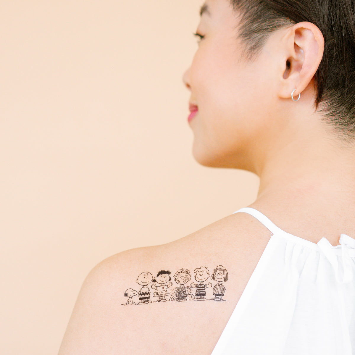 Classic Peanuts Line Tattoo by PEANUTS for Tattly Temporary Tattoos