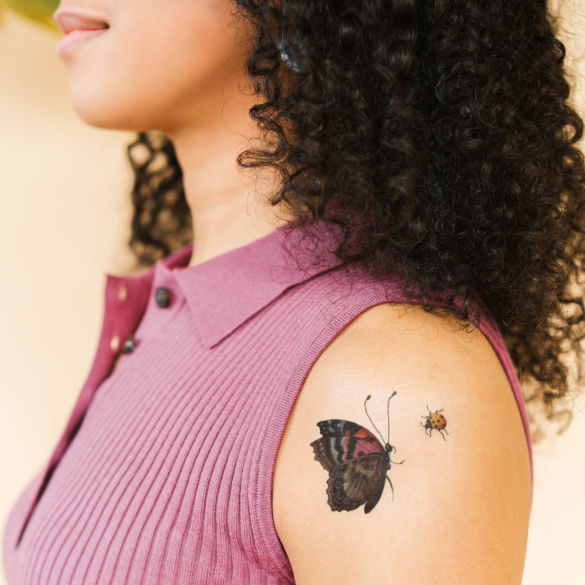 Beetle & Butterfly by National Gallery of Art from Tattly Temporary ...