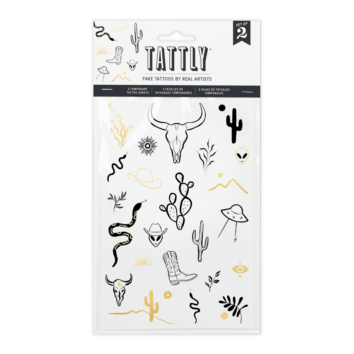Wild West Sheet by Chris Montes from Tattly Temporary Tattoos