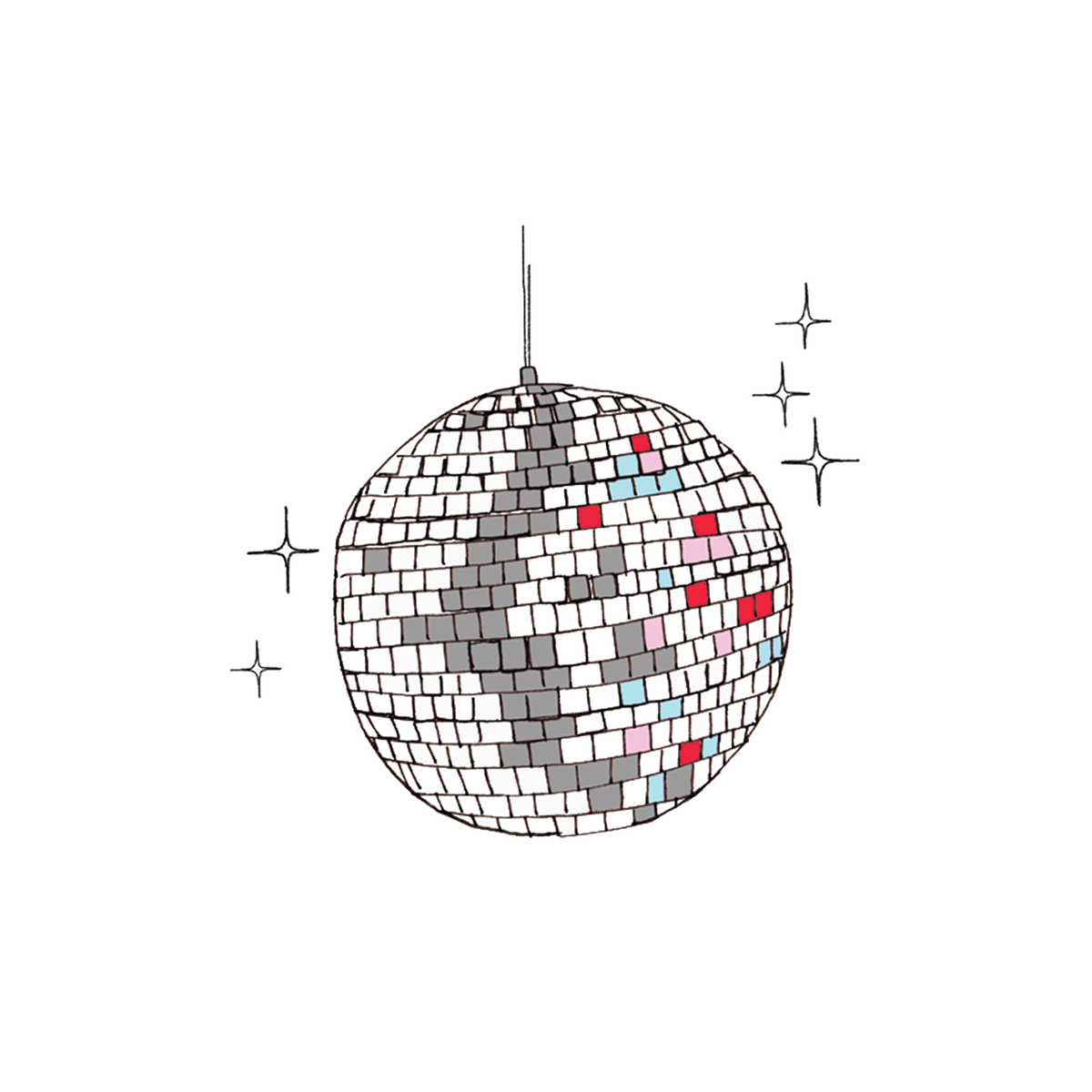 Mirrorball Tattoo by Julia Rothman from Tattly Temporary Tattoos