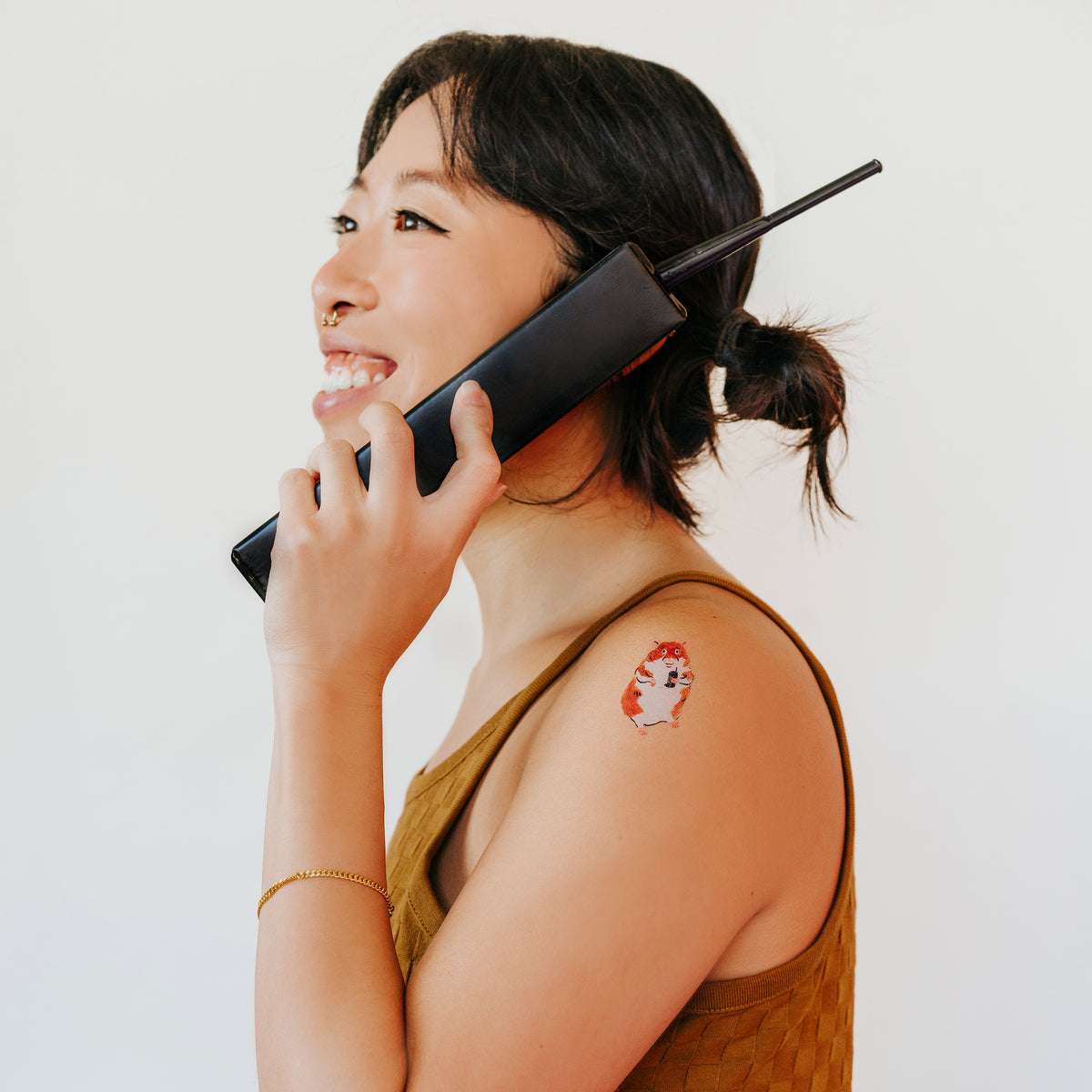 Hamster Boss Tattoo By Kristina Micotti, Temporary Hamster Boss Tattoos