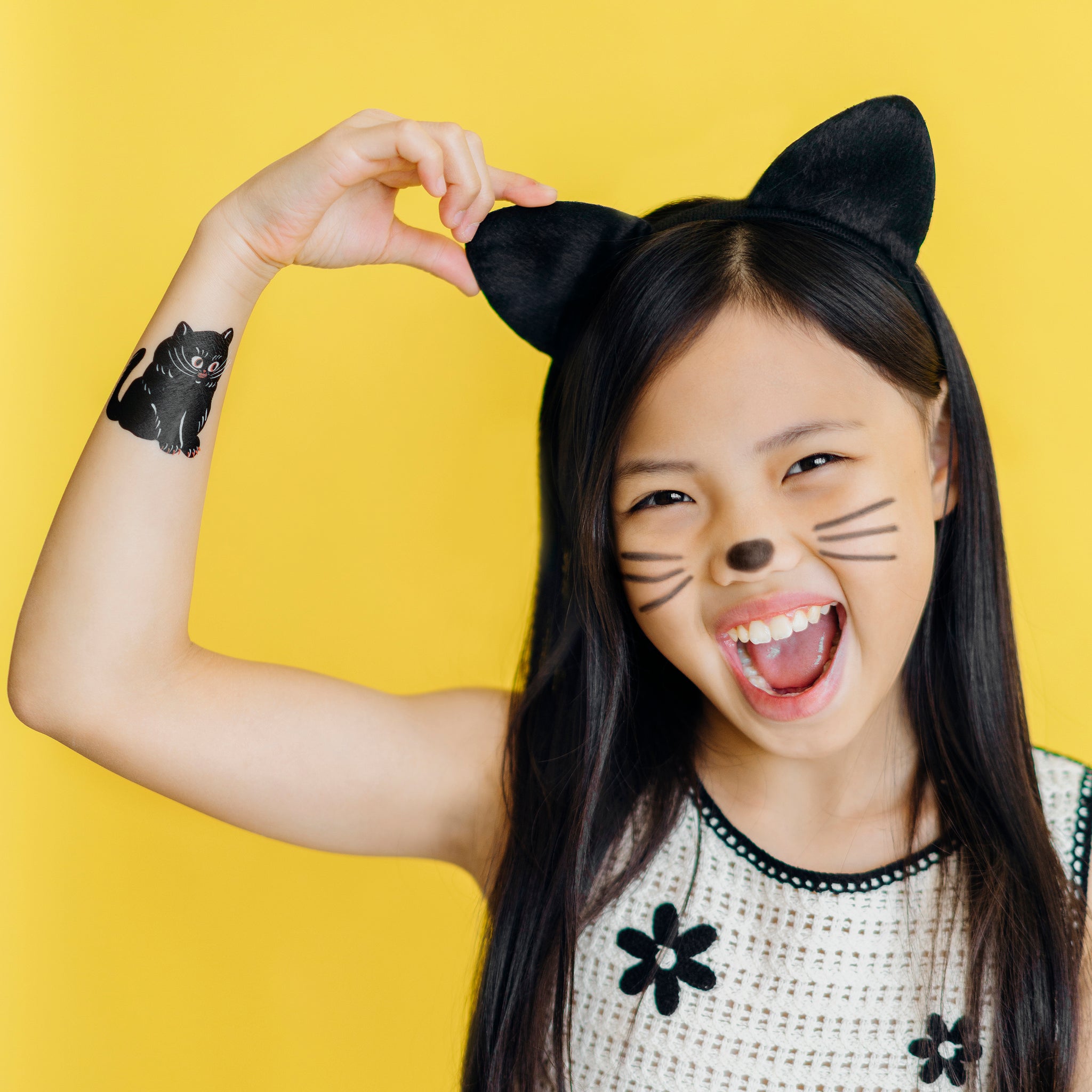 Pretty Kitty by Kristina Micotti from Tattly Temporary Tattoos