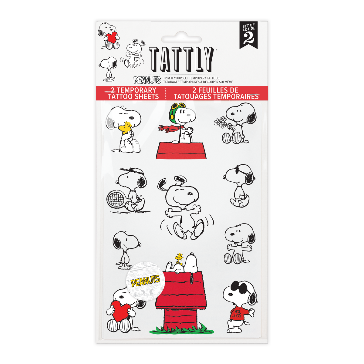 Snoopy Sheet by PEANUTS from Tattly Temporary Tattoos
