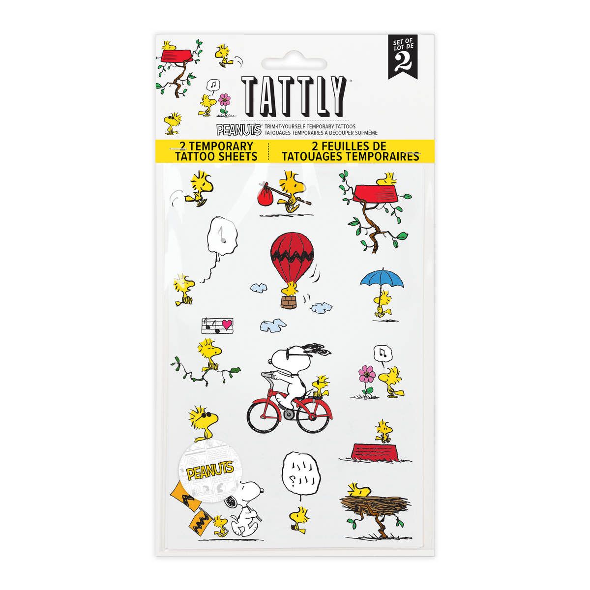 Woodstock Sheet by PEANUTS from Tattly Temporary Tattoos