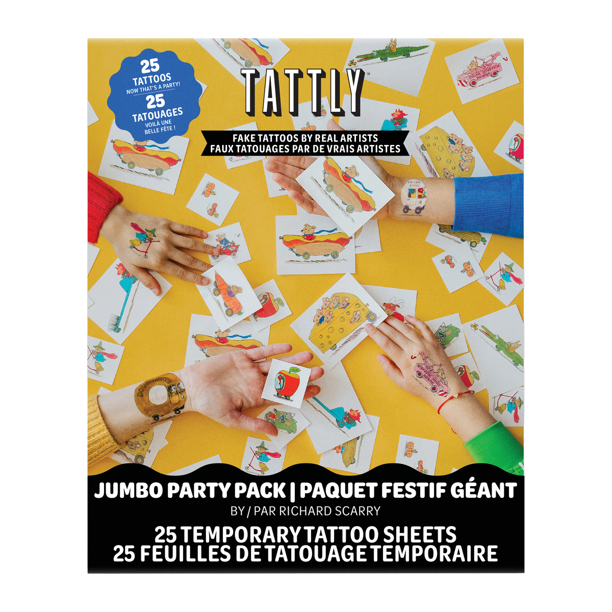 Richard Scarry Tattoo Jumbo Party Pack from Tattly Temporary Tattoos