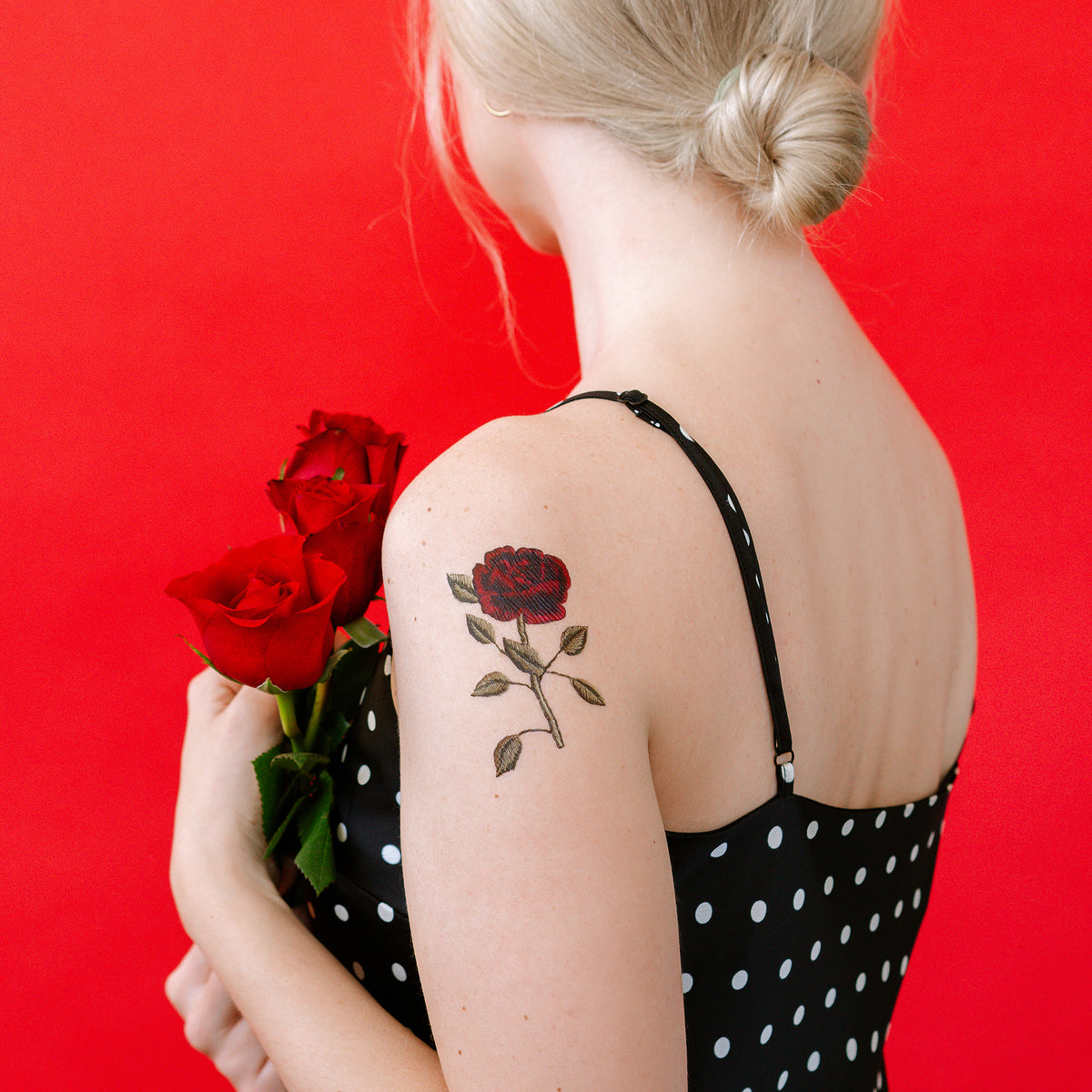 Stitched Rose by Tessa Perlow from Tattly Temporary Tattoos