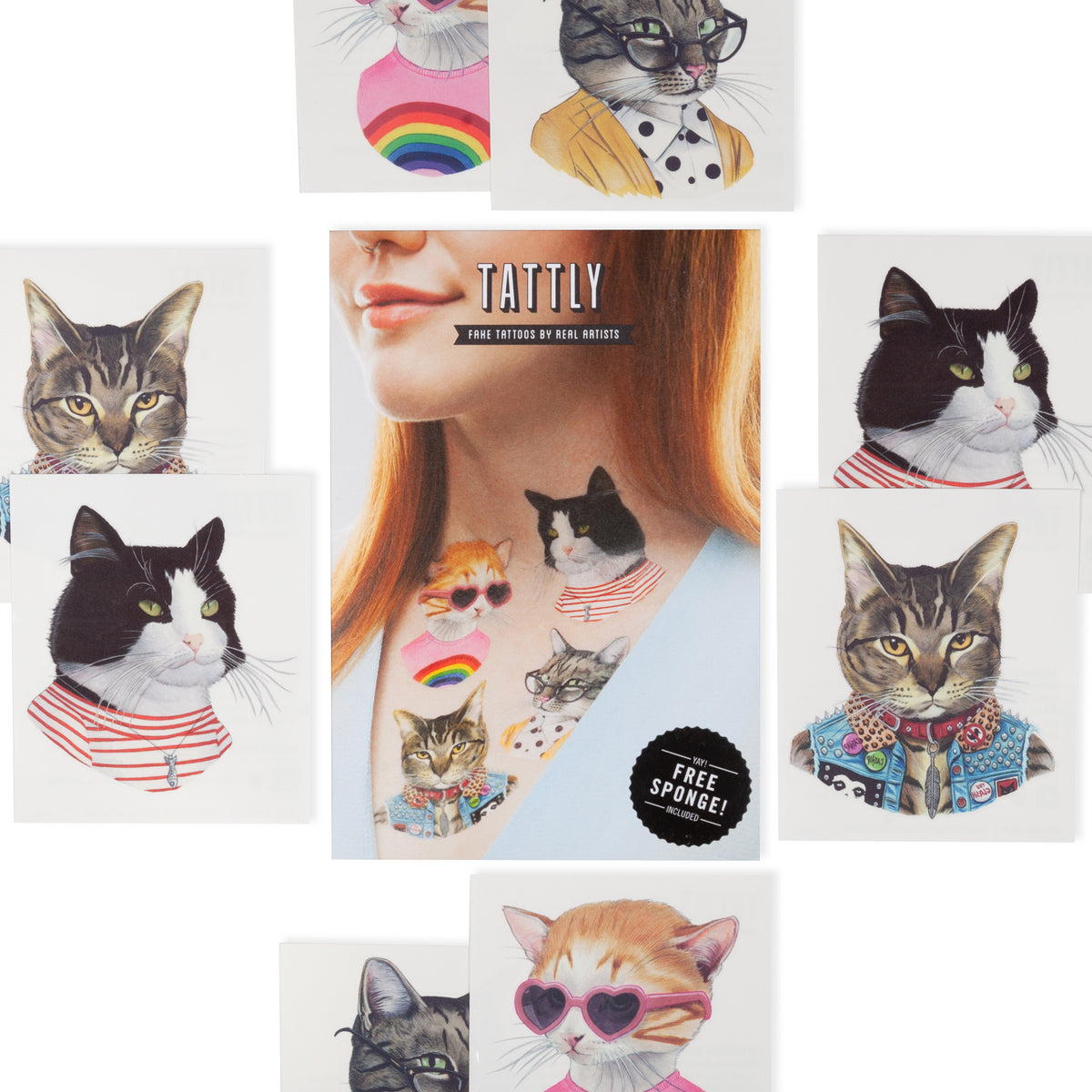 The Cat Club Tattoo Set by Berkley Illustration