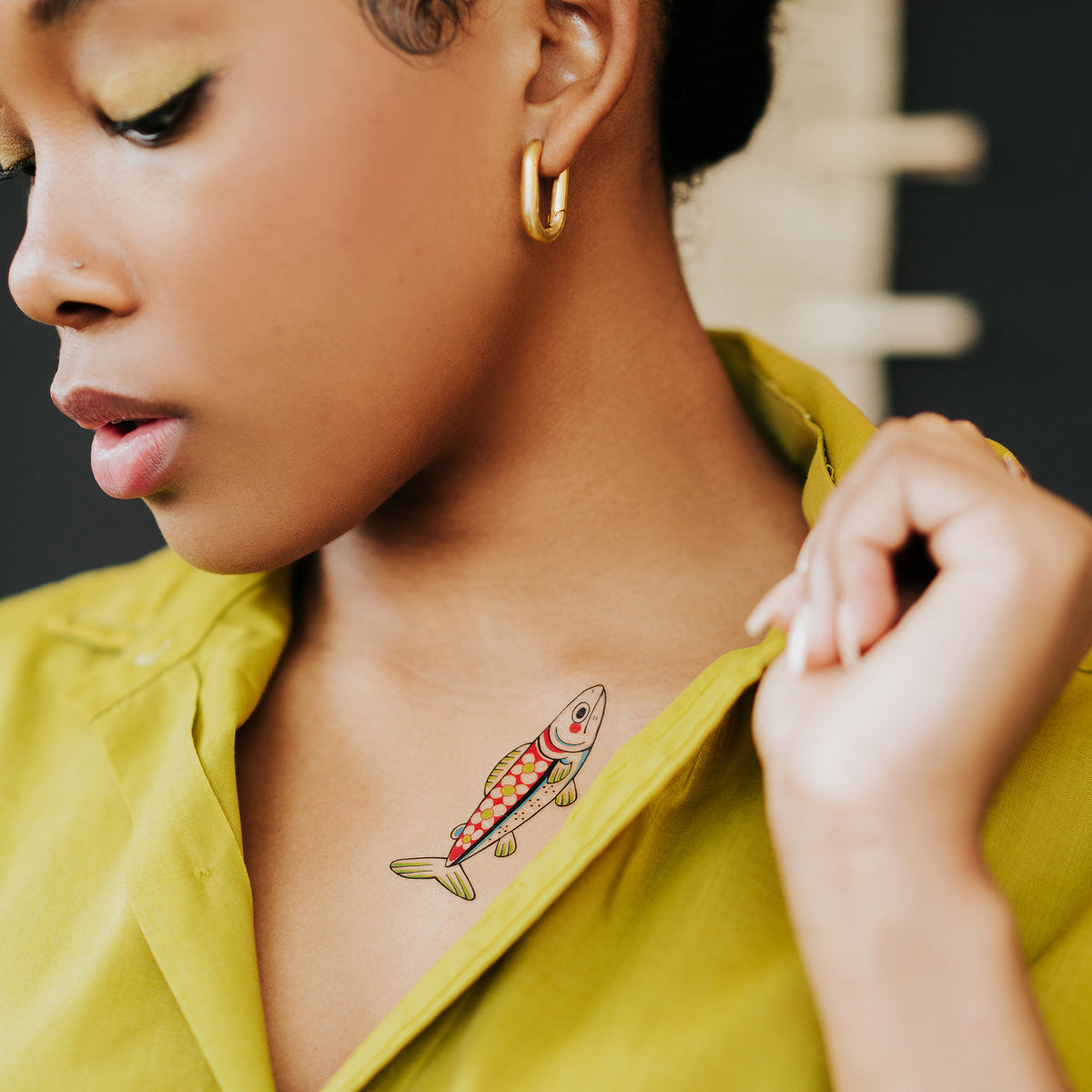 Daisy Fish by Gossamer Rozen from Tattly Temporary Tattoos