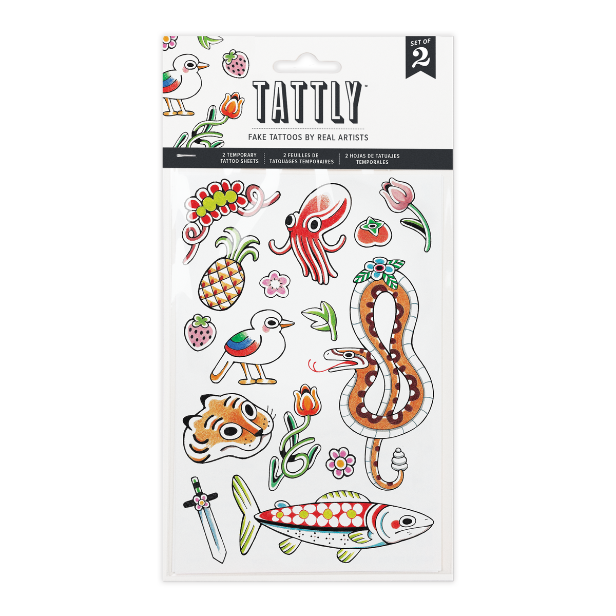 Menagerie Flash Tattoo Sheet