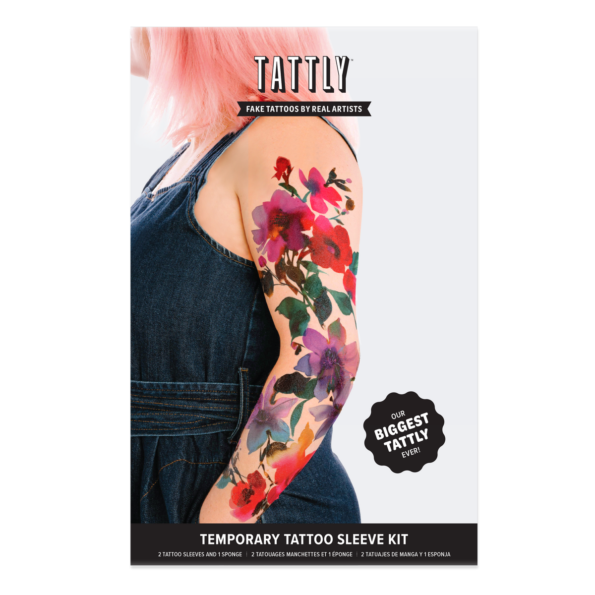 Painted Floral Sleeve Kit by Helen Dealtry from Tattly Temporary Tattoos